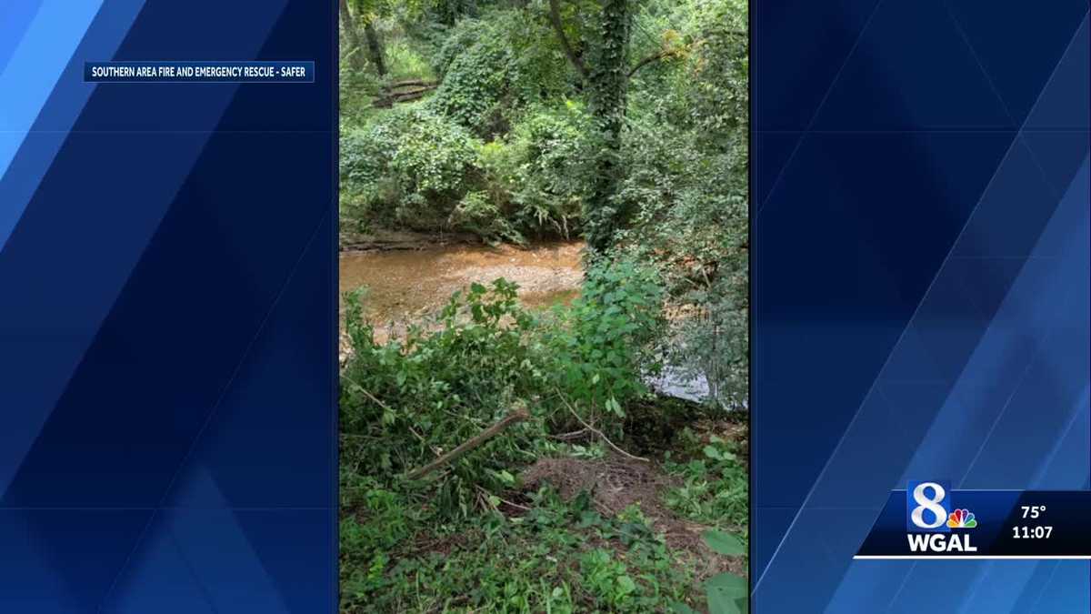 Woman rescued after 25-foot fall into York Township creek