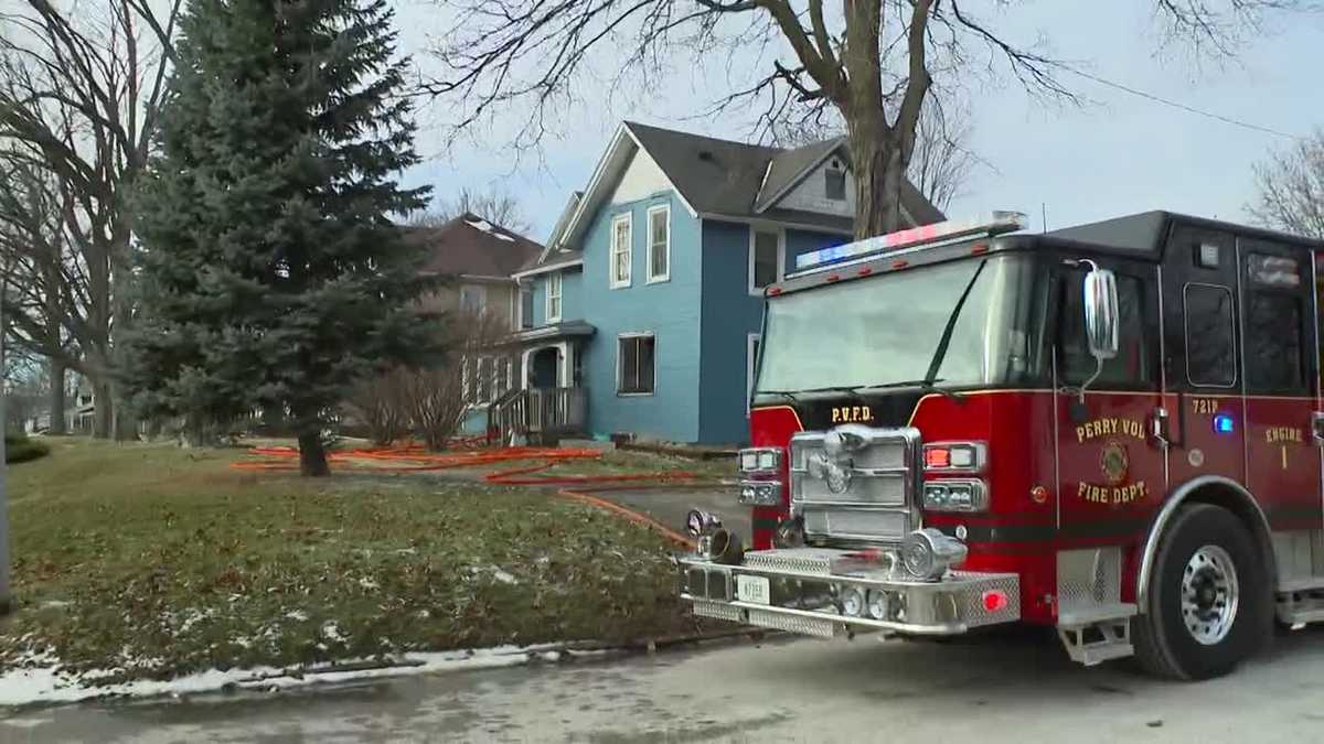 Perry house fire leaves woman hospitalized