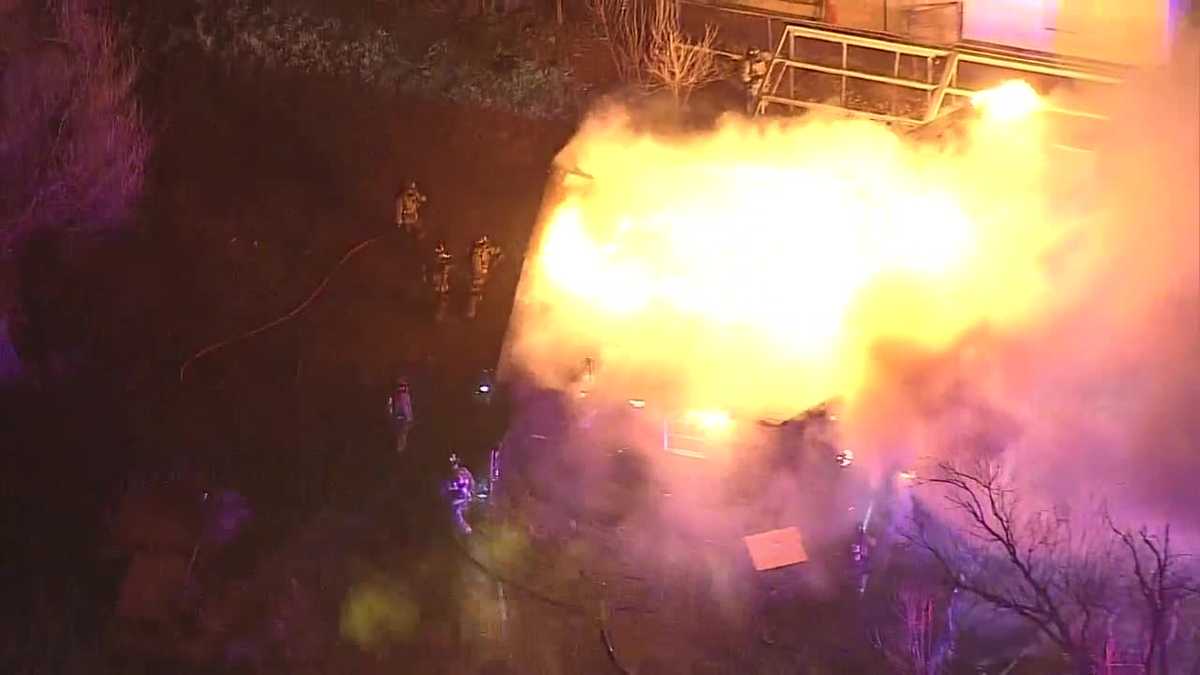 SKY 5 LIVE: Crews battling large fire at building in SE OKC