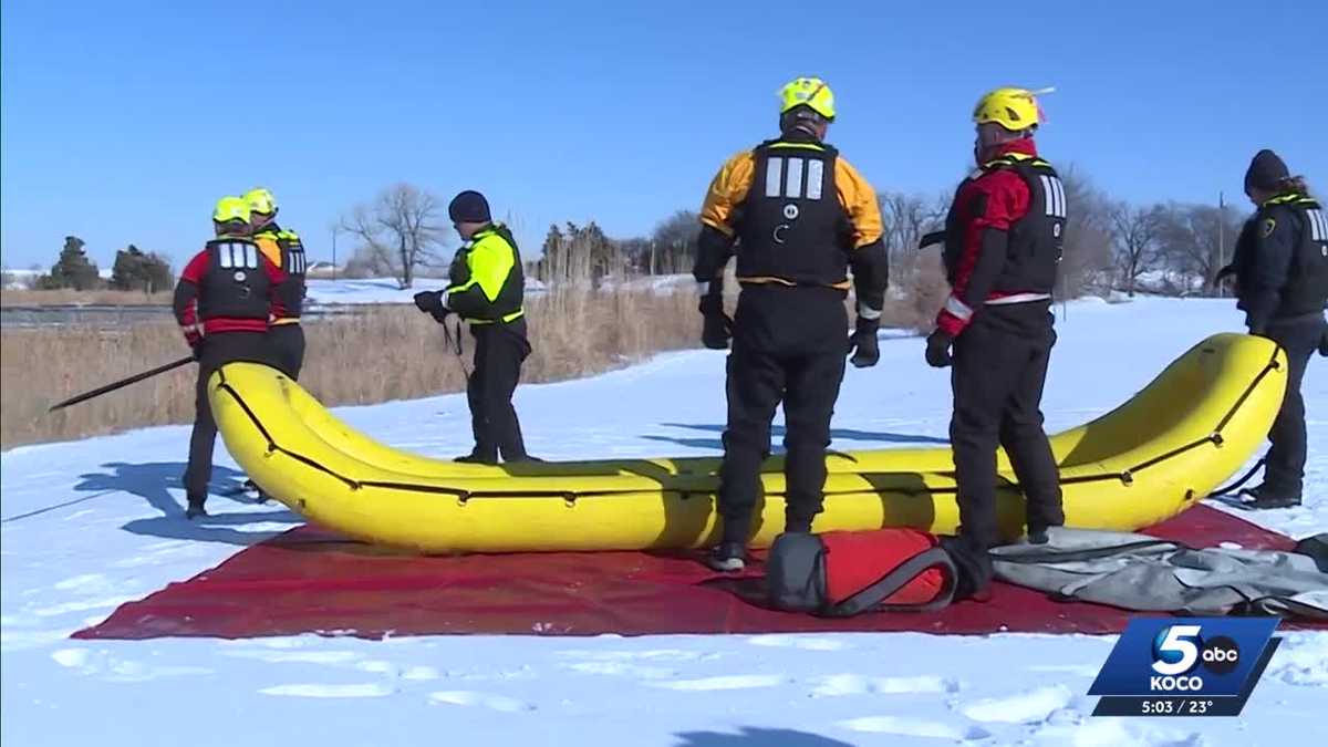 Firefighters urge Oklahoma parents to keep kids off frozen ponds