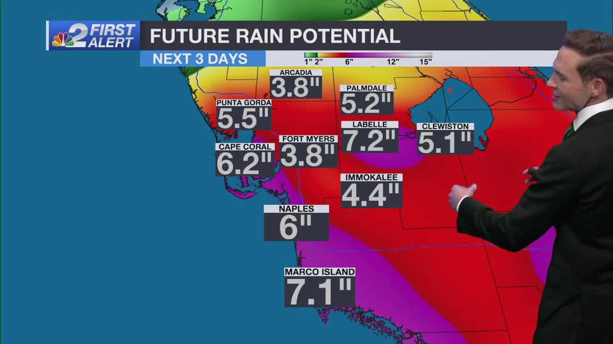 Flood watch: Rounds of heavy rain for SWFL Wednesday