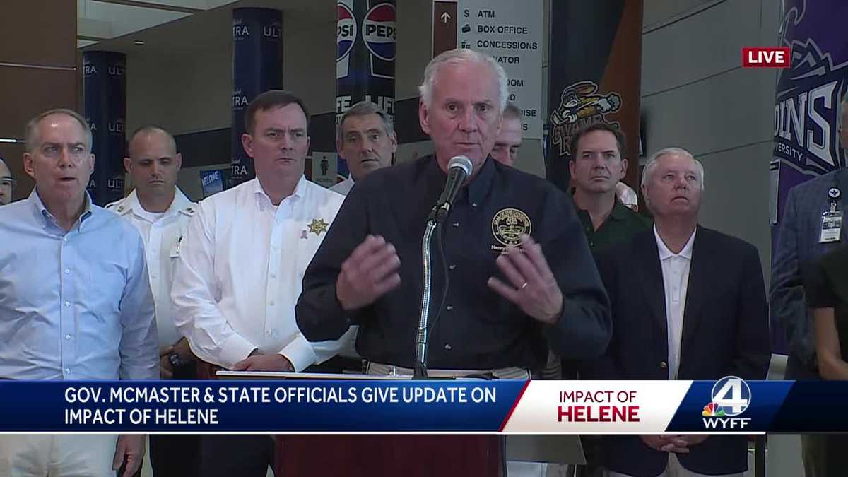 South Carolina: Live Helene recovery efforts