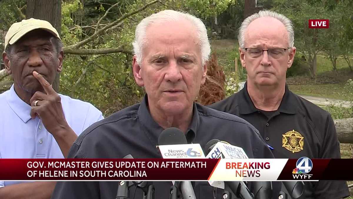 South Carolina: Live Helene recovery efforts
