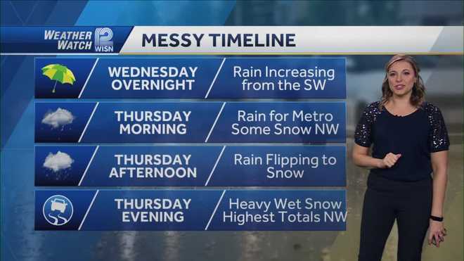 Weather: Warm Wednesday to Messy Thursday