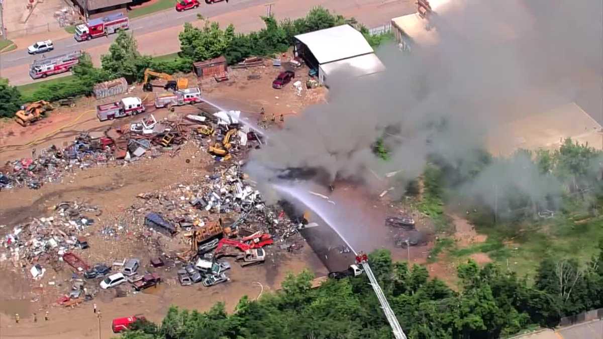 Explosion causes scrap metal fire, street closure in northwest Oklahoma ...
