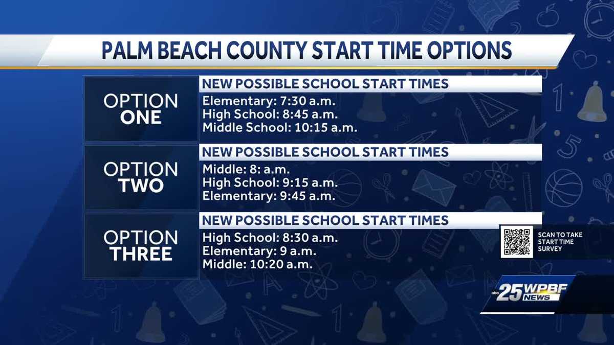 Deadline approaching for school start times survey in South Florida ...