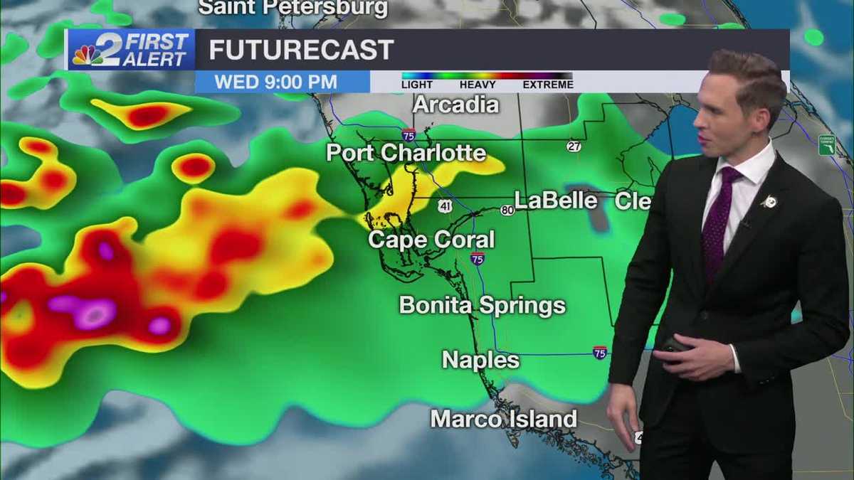 Tracking the potential for storms Wednesday in Southwest Florida