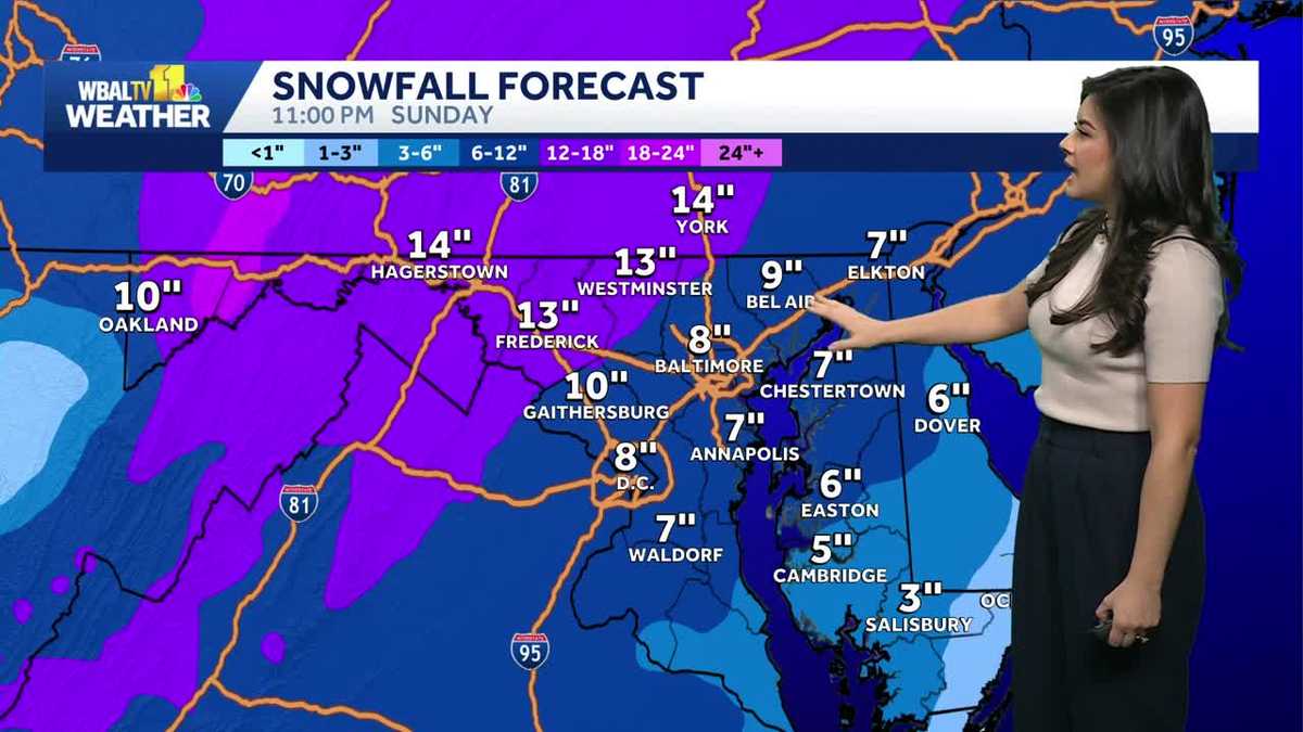 Baltimore weather: Winter Storm Warning issued for weekend