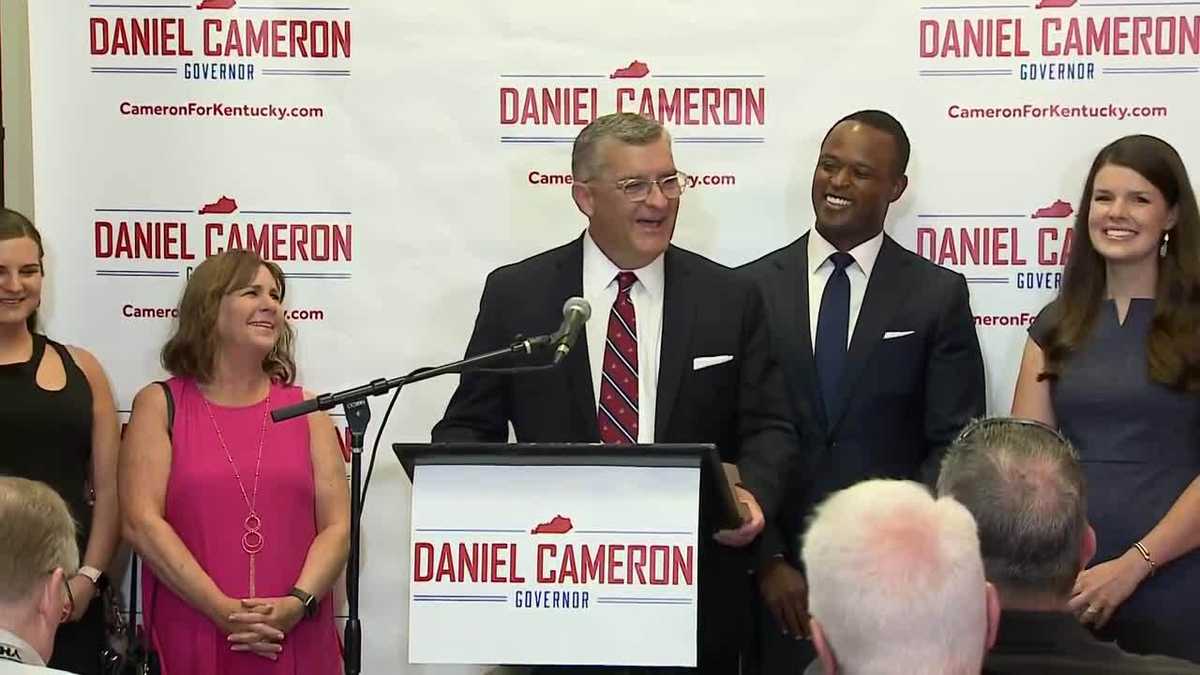 Kentucky governor candidate Daniel Cameron announces running mate