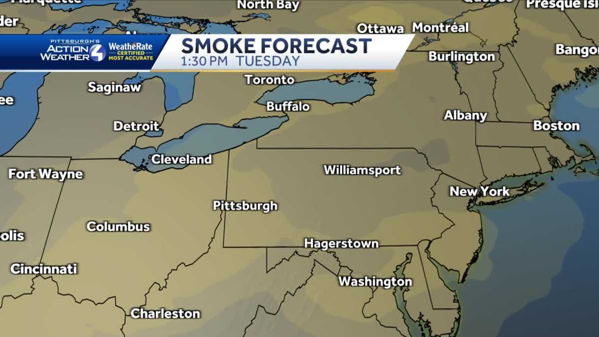 Haze in Pittsburgh is result of smoke from wildfires in western U.S ...
