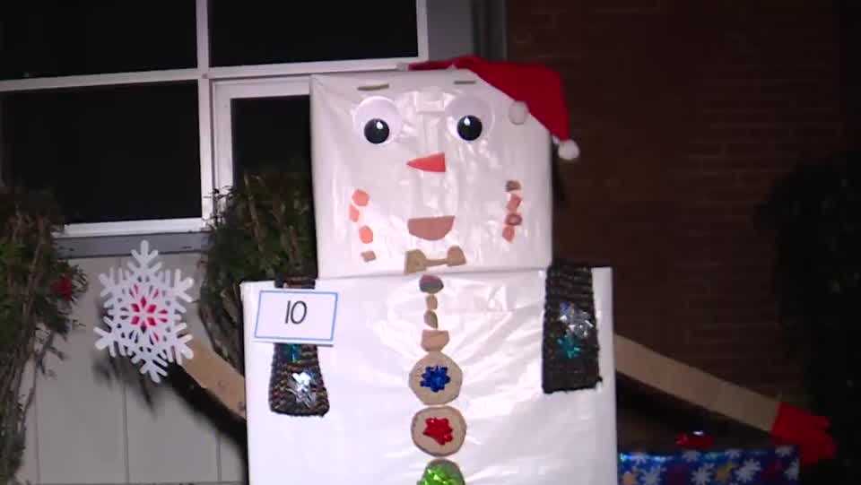 South Lexington school snowman contest