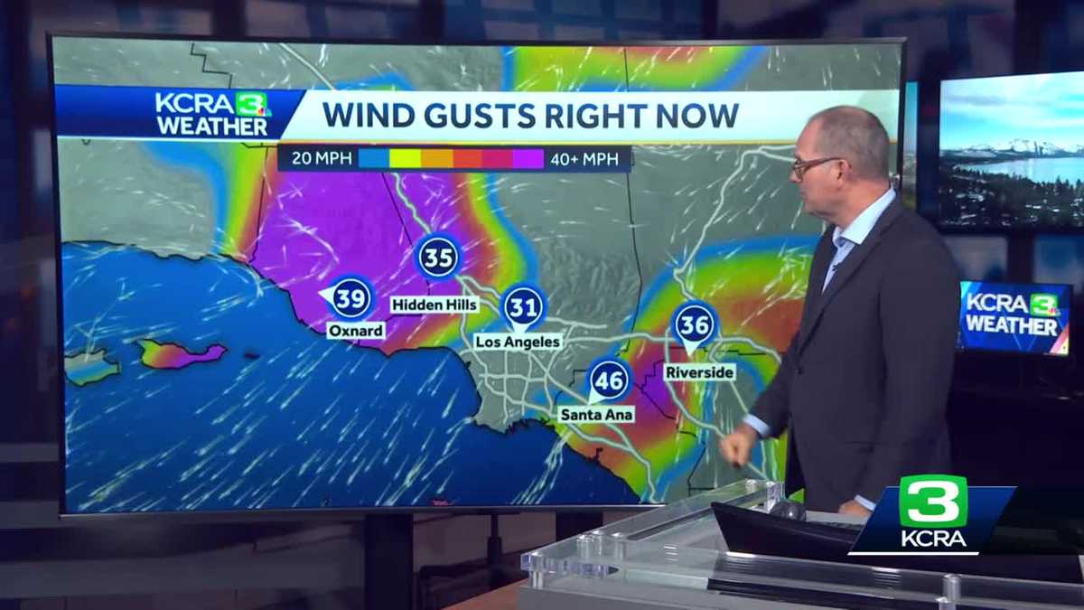 Los Angeles fire weather forecast | Timeline for Santa Ana winds