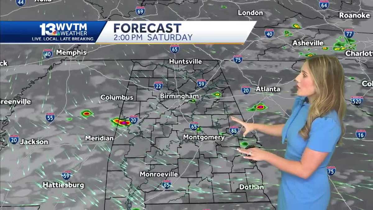 Fewer storms Saturday ahead of a drier weather pattern