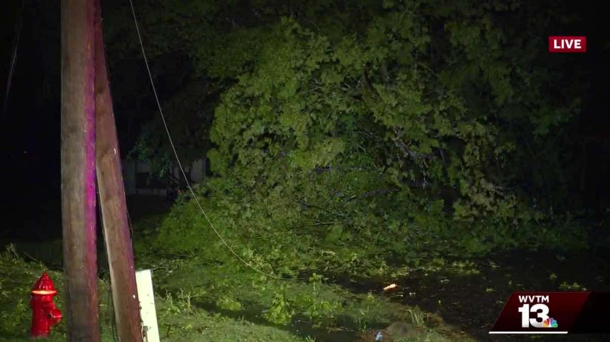 Alabama severe storms and damge on Wednesday, April 13