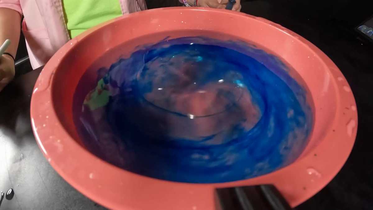 Demonstration: How hurricane bands form with 'Hurricane in a Bowl'