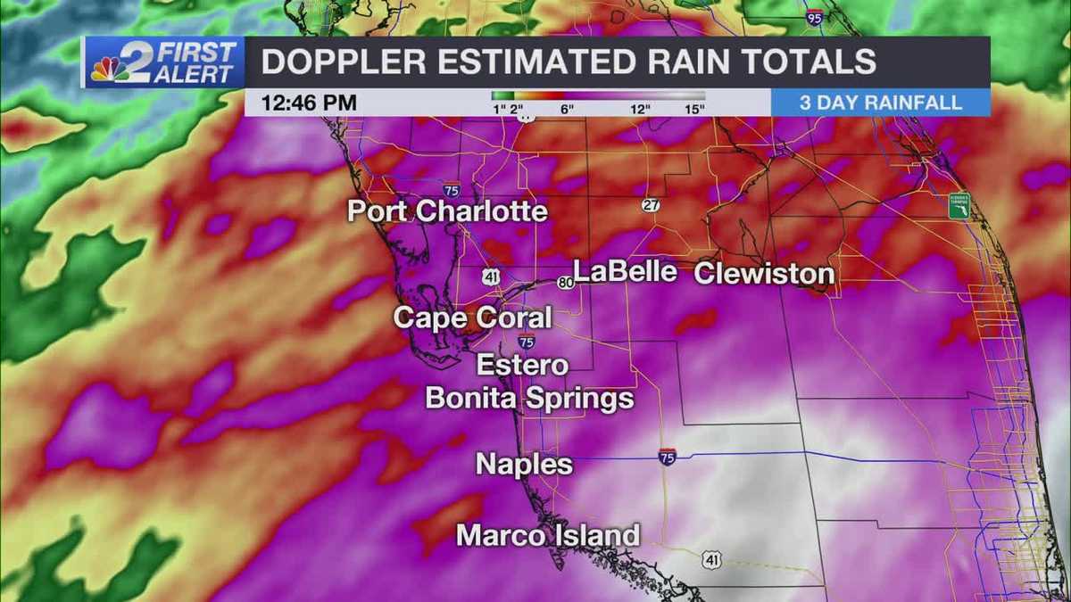 Heavy rain and storms soak Southwest Florida