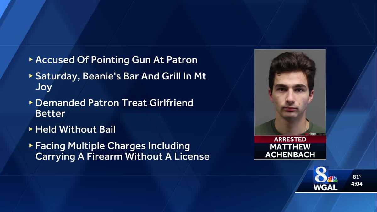 Mount Joy man charged after pulling gun in Beanie's Bar and Grill ...