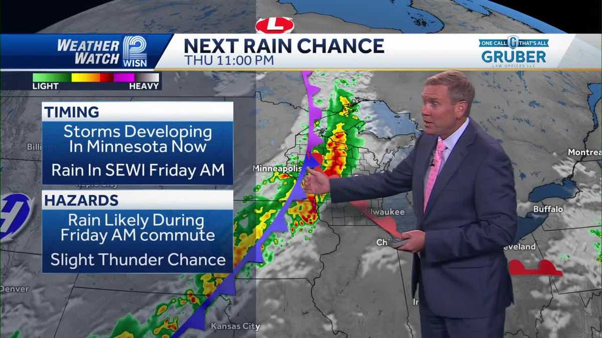 Expect rain for Friday morning commute in SE Wisconsin
