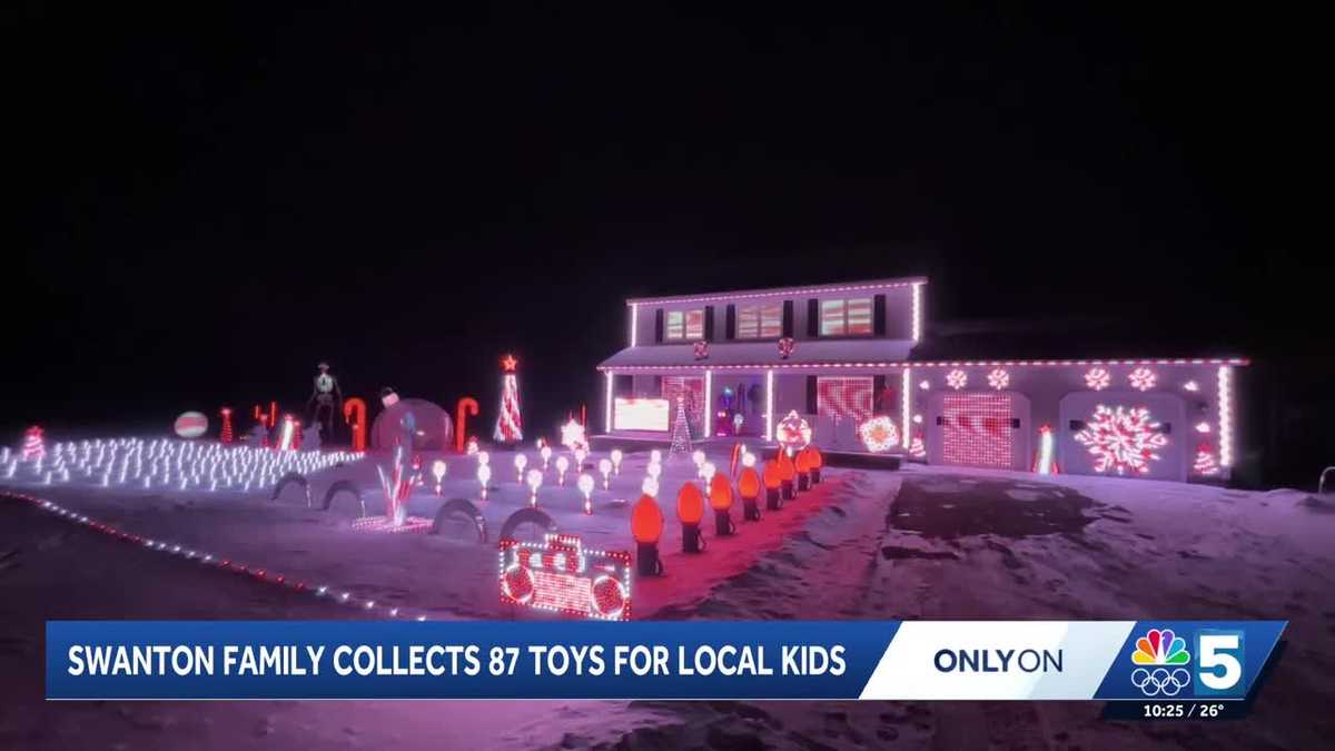 Garneau Family Lights collects 80+ toys for kids this holiday season
