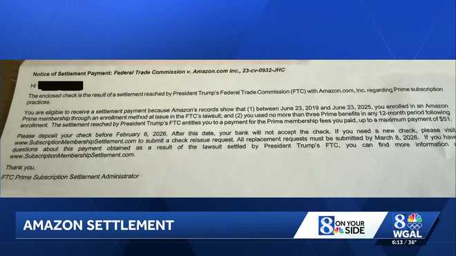 Letters and checks received by FTC regarding Legion Media and Amazon ...