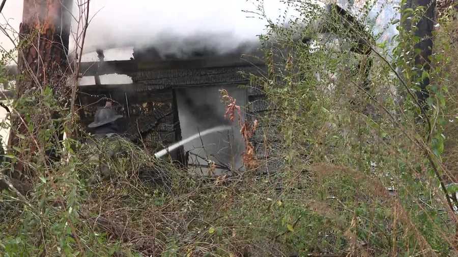 Jackson house goes up in flames