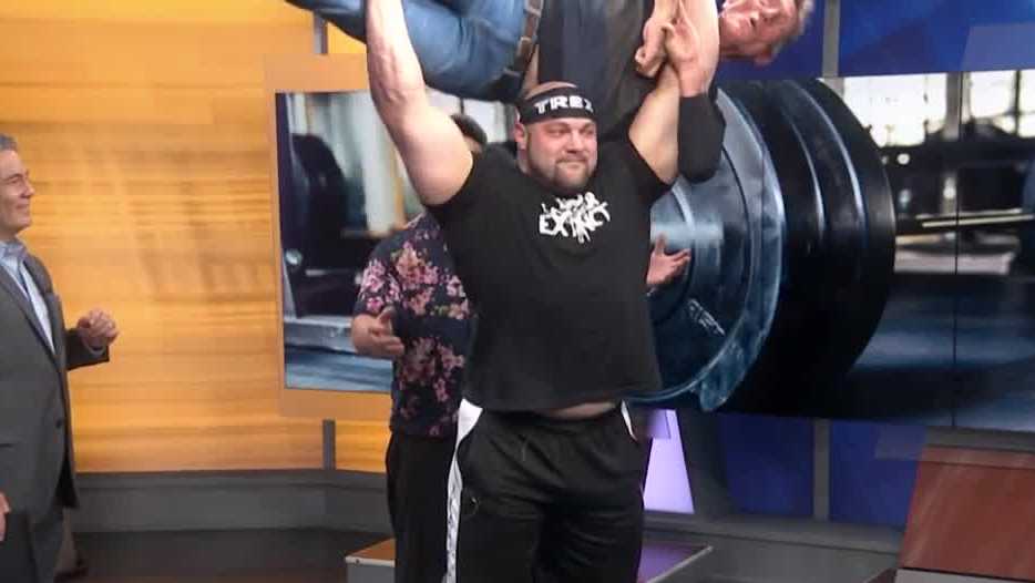 The 'Strongest Man on Earth' can deadlift more than 1,100 pounds