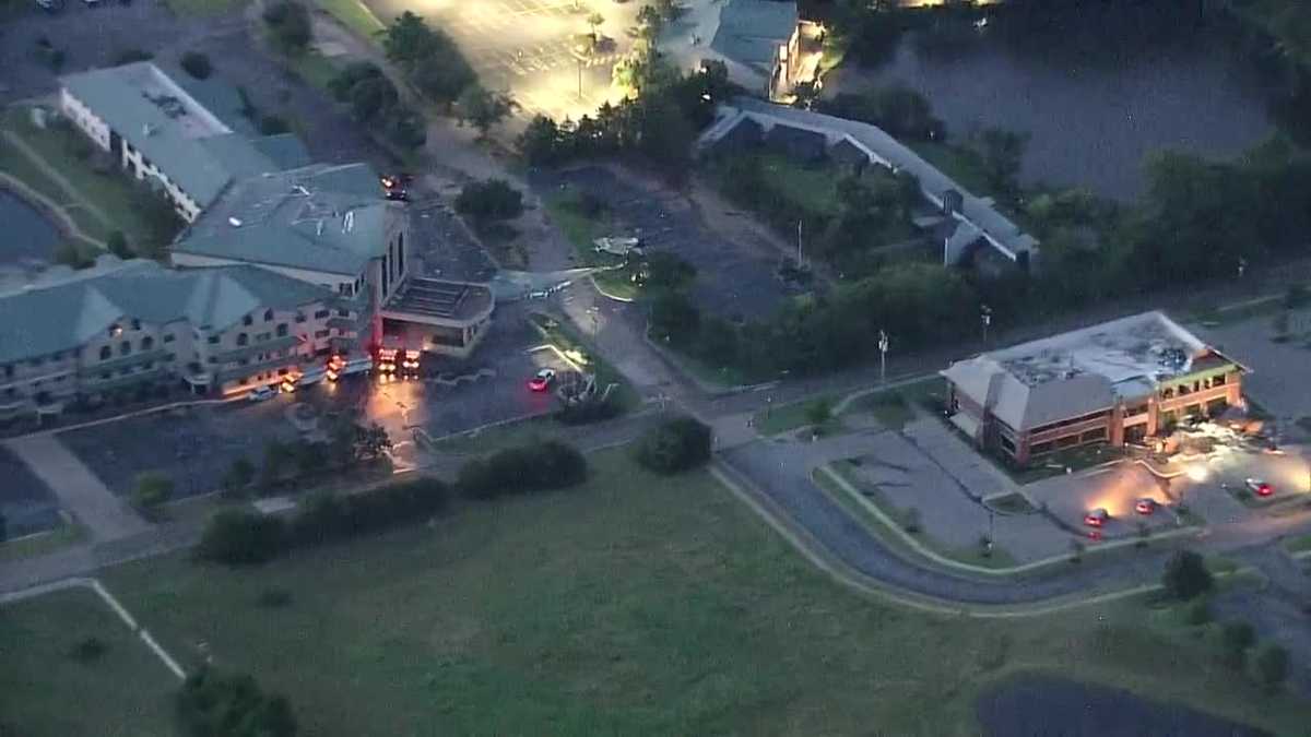 WATCH: Sky 5 shows storm damage left by dangerous winds