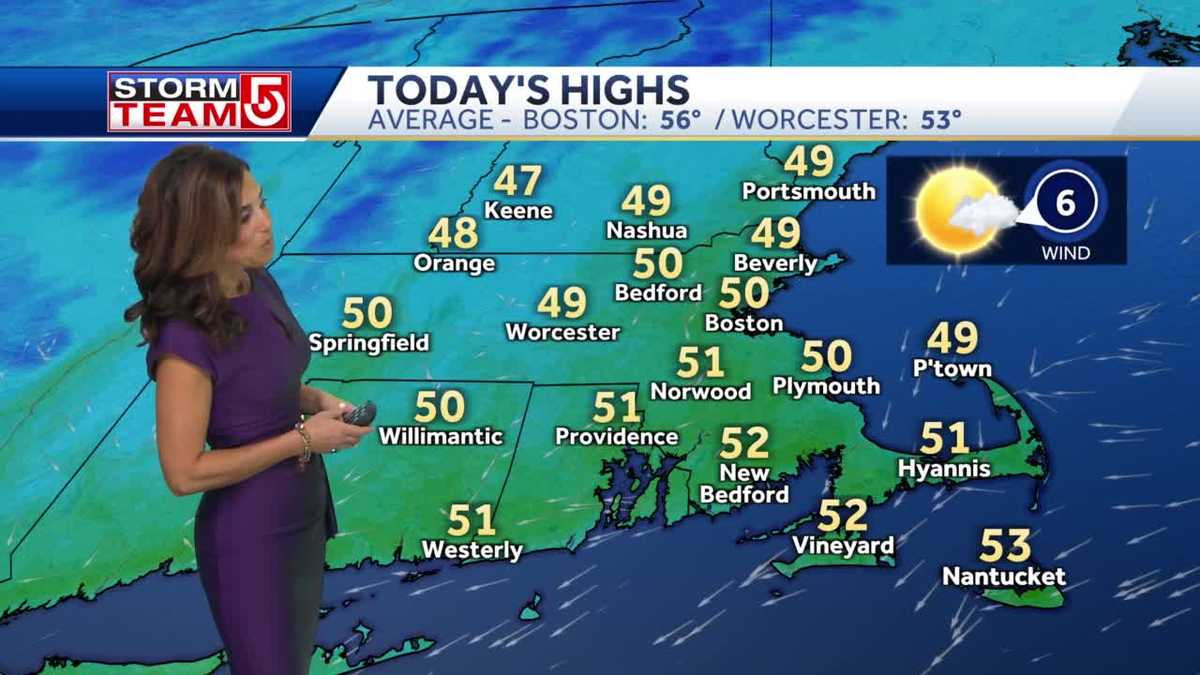 Video: Temps struggle to reach 50 today