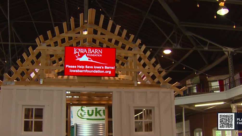 Barn built in less than a week unveiled at Iowa State Fair