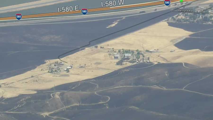 Photos and video: LiveCopter 3 shows where the Corral Fire burned