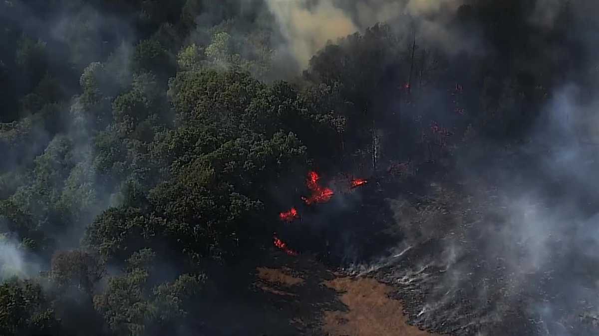 Grass fire near Glencoe prompts evacuations
