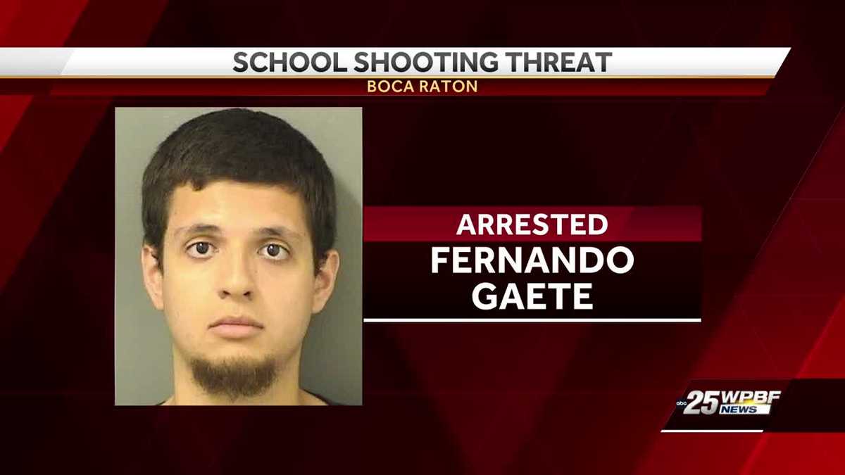 Florida man threatens to shoot middle school students