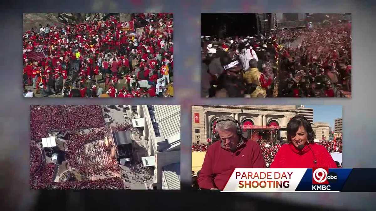 Chiefs parade shooting timeline: Footage confirms first gunshots