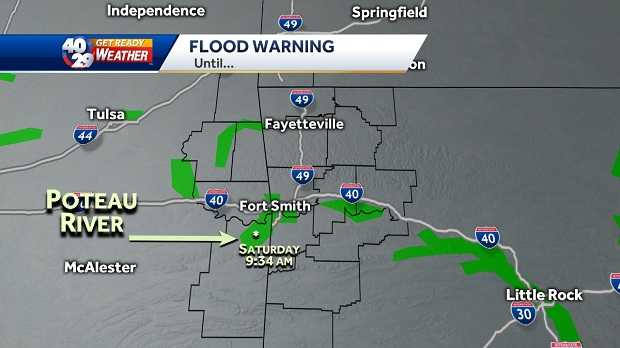 New flood warning for Arkansas River through the weekend