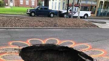 Massive pothole in Algiers Point slated for repair