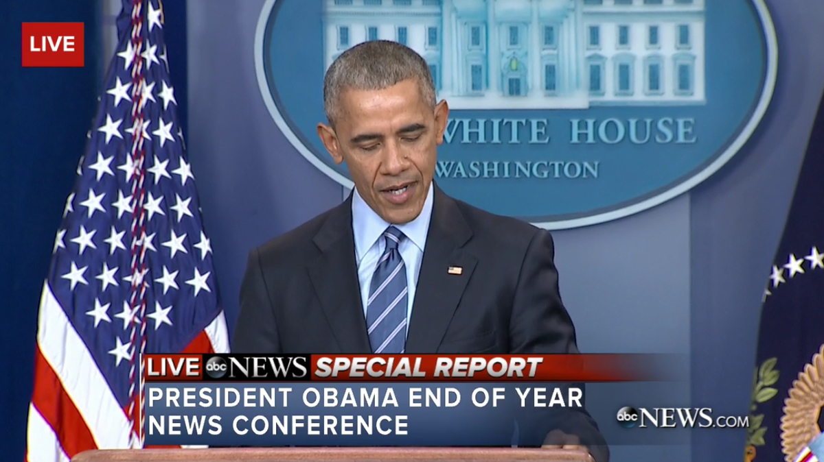 President Obama holds final news conference of 2016