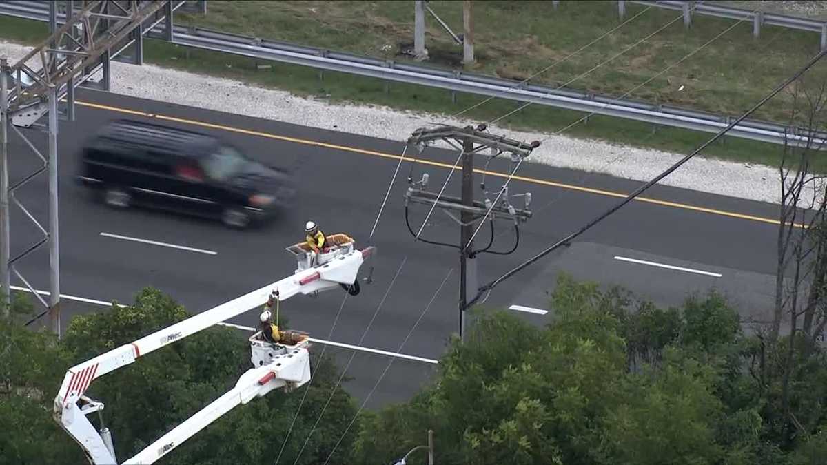 I-70 reopens after crews address unstable power lines