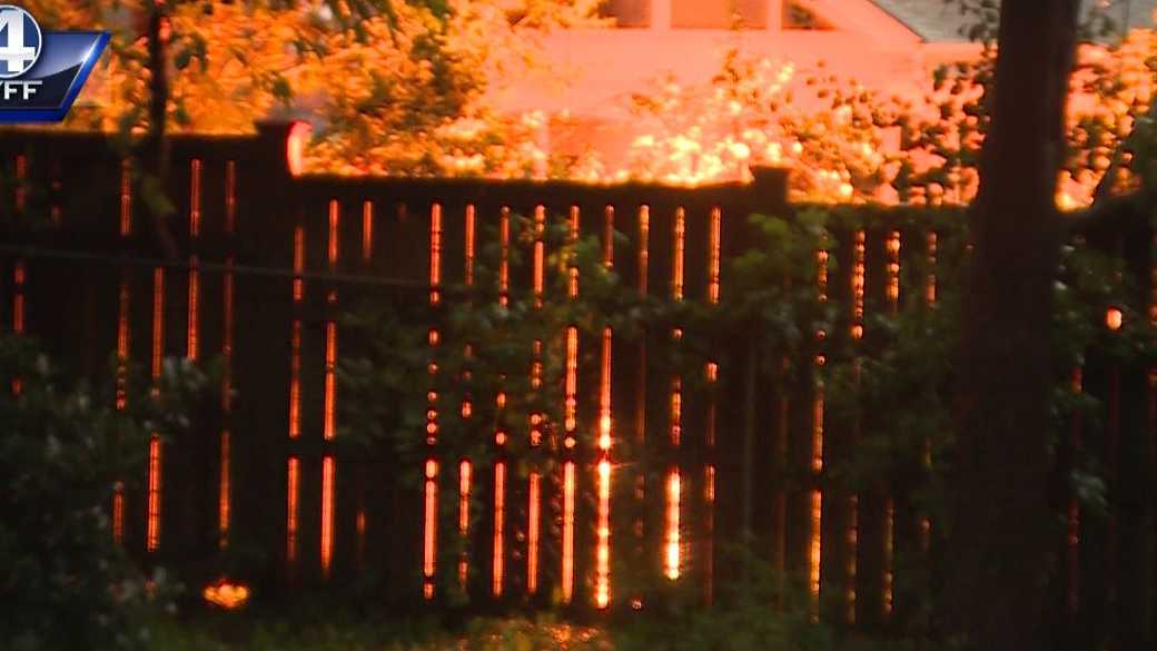 Watch: Live power line catches fire in Greenville neighborhood