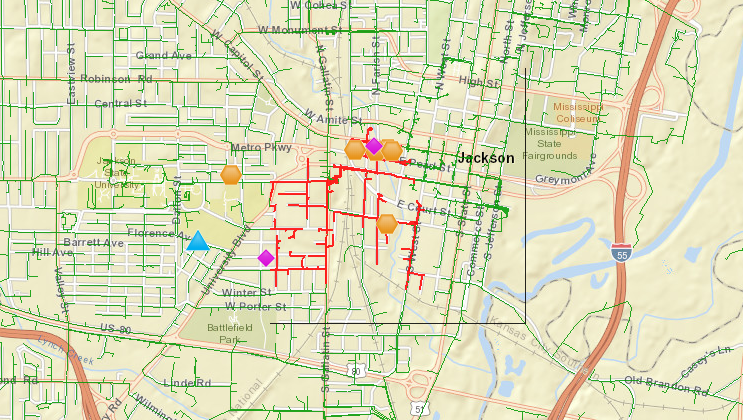 Power failure in downtown Jackson leaves hundreds in dark