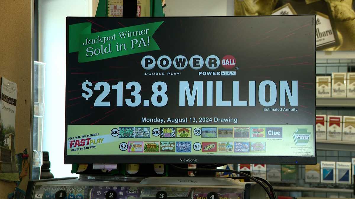 Powerball: $213 million winning ticket sold in Pittsburgh area
