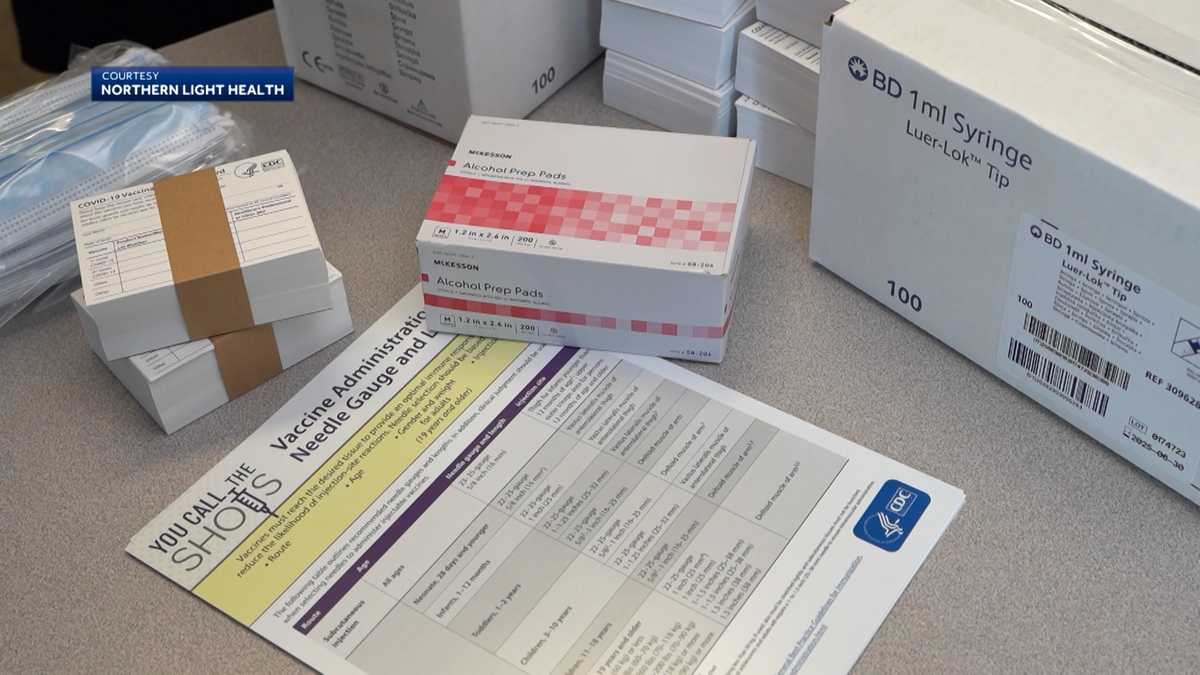 Coronavirus vaccine prep kits delivered to Maine hospitals