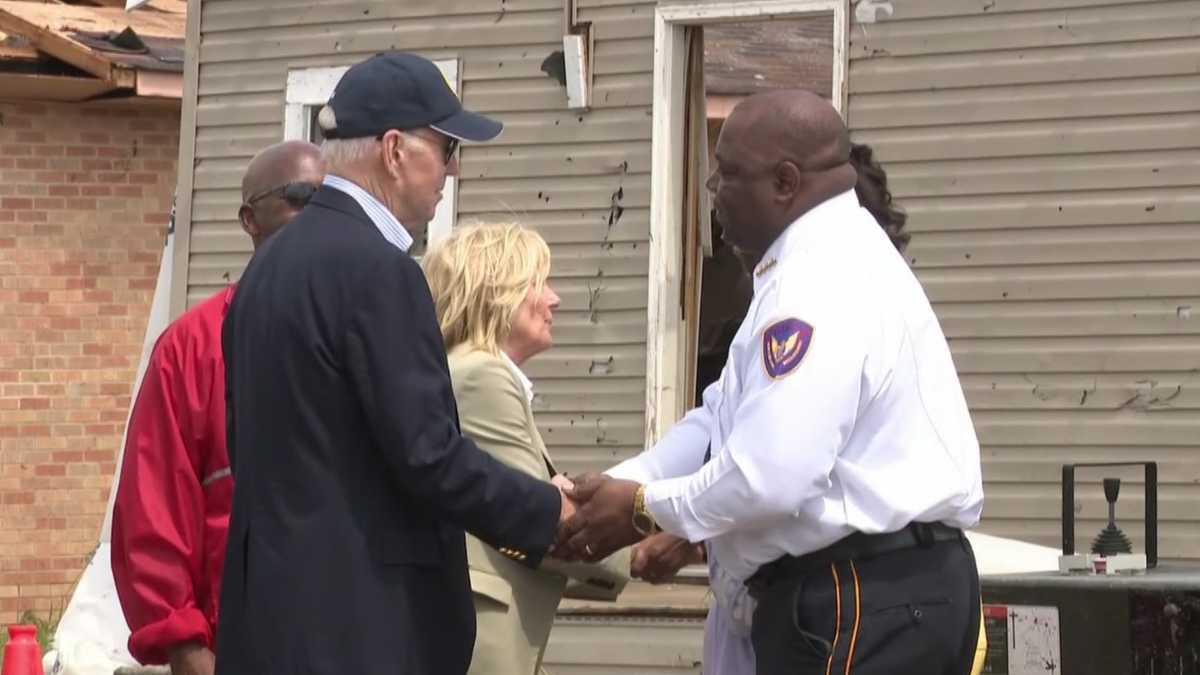 President, first lady tour tornado damage in Rolling Fork