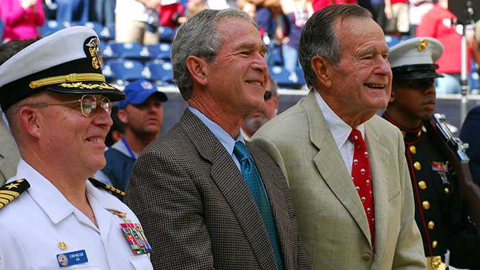 Relative: Both Presidents Bush could vote for Hillary Clinton