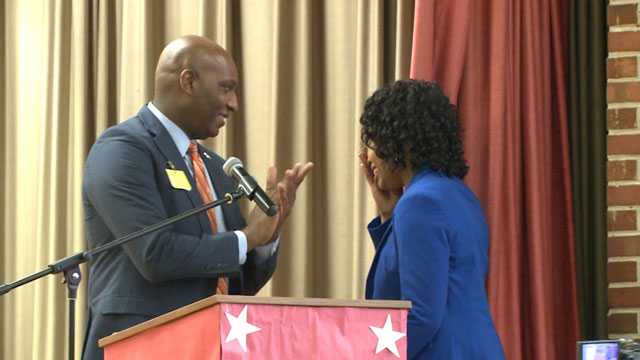 Principal surprised by JPS Administrator of the Year Award
