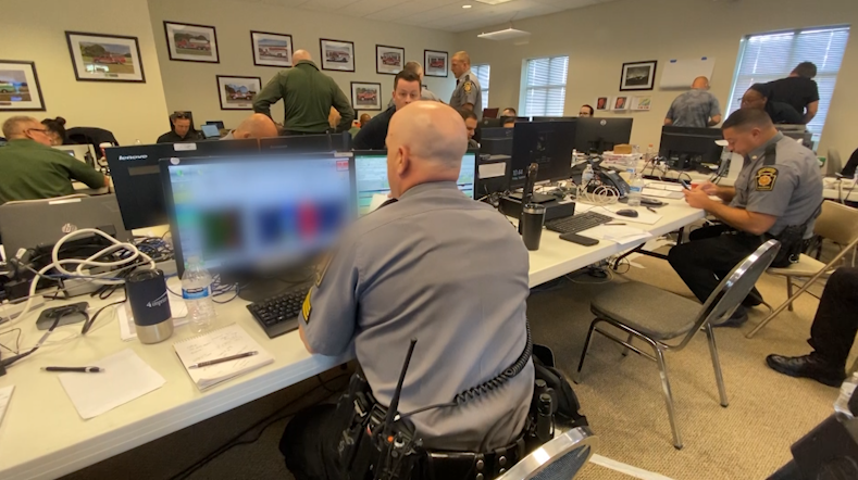 See inside command center for Pa. prison escapee search