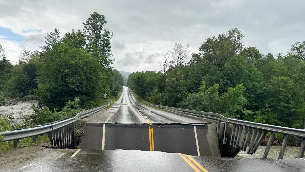 Vermont flooding: See photos of washed out roads, damaged homes across ...