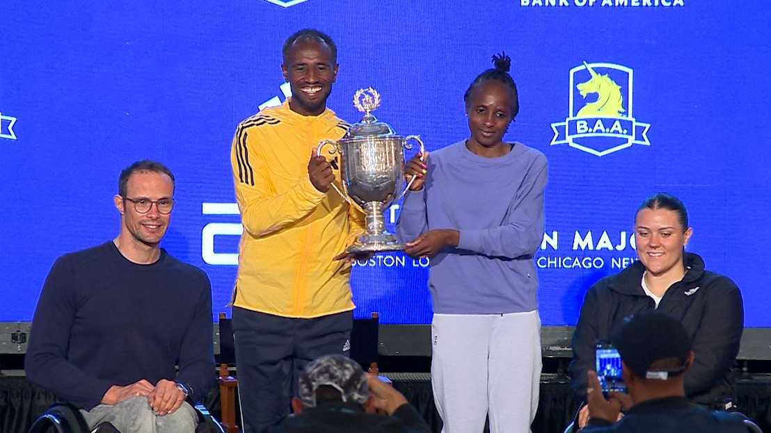 'Incredible to win': Marathon winners talk 128th race