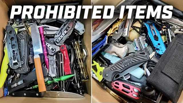 TSA urges travelers not to bring prohibited items to BWI-Marshall