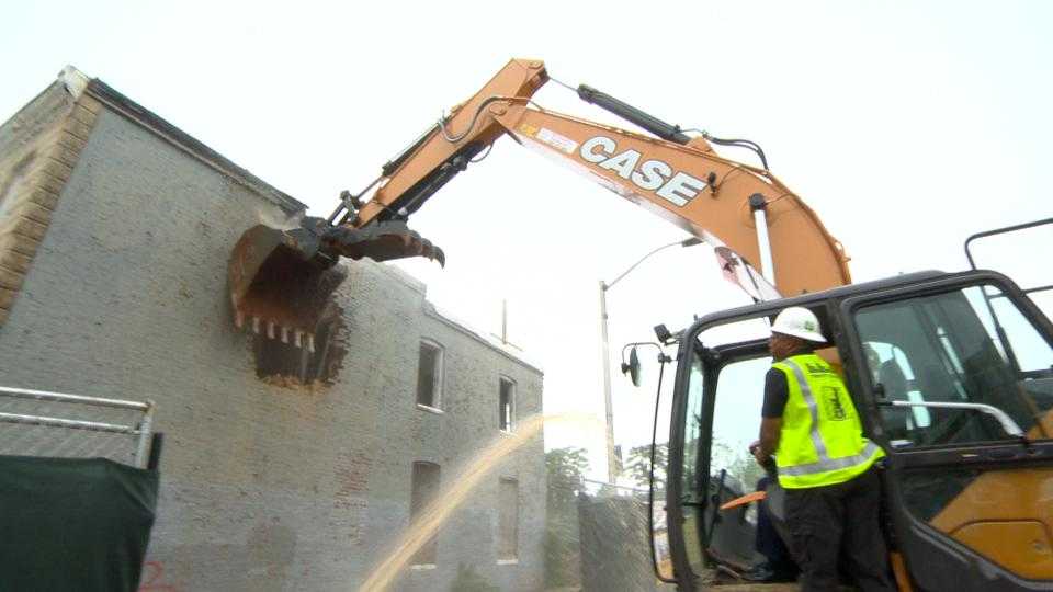Vacant houses demolished in Baltimore under Project CORE
