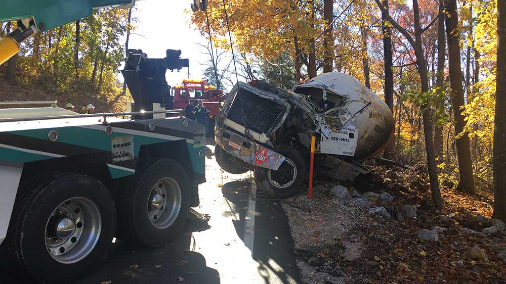 Nearly 24 hours later... propane truck fire finally out